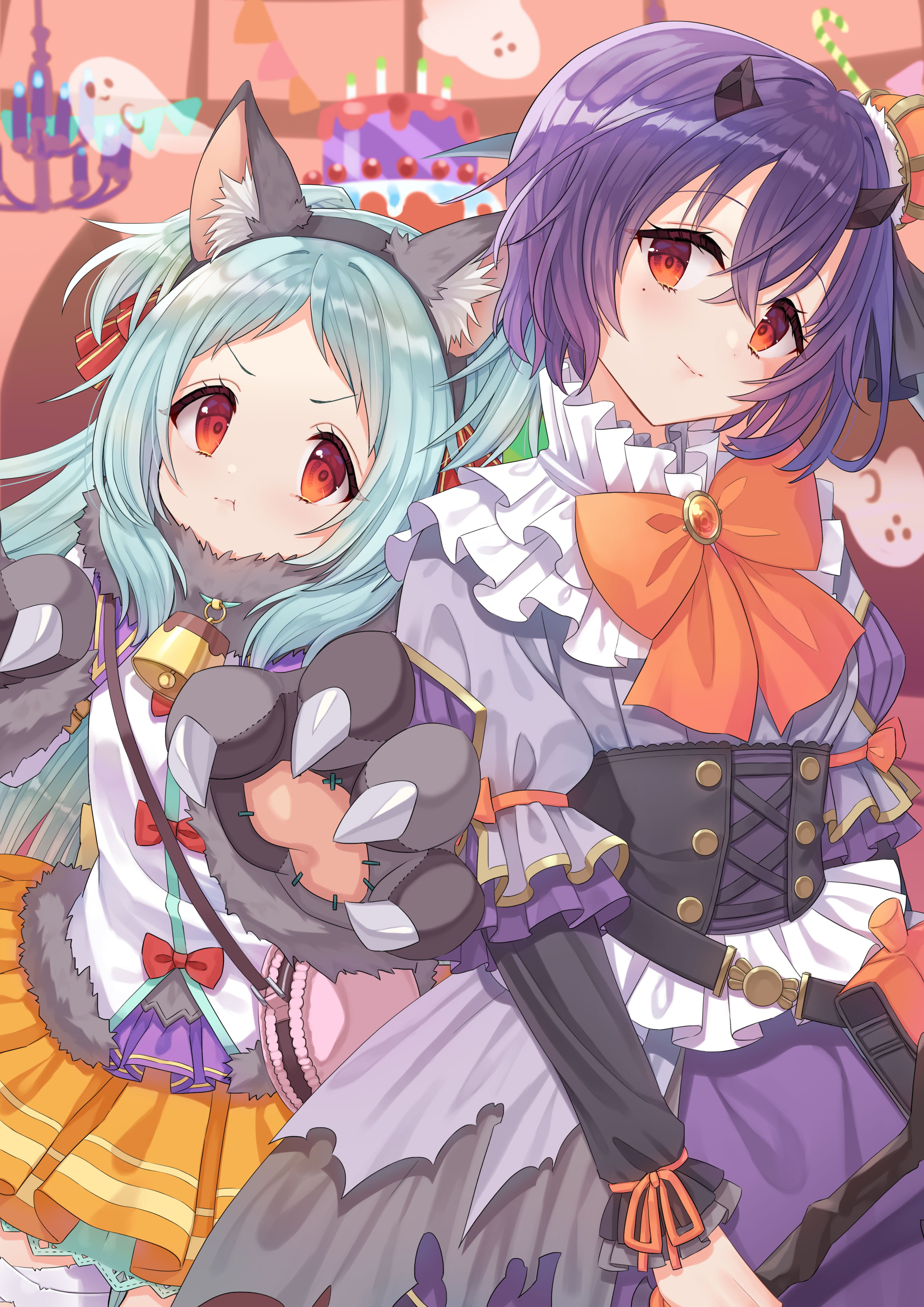 princess connect princess connect! re:dive izumo miyako kamiki shinobu animal ears bandages ...